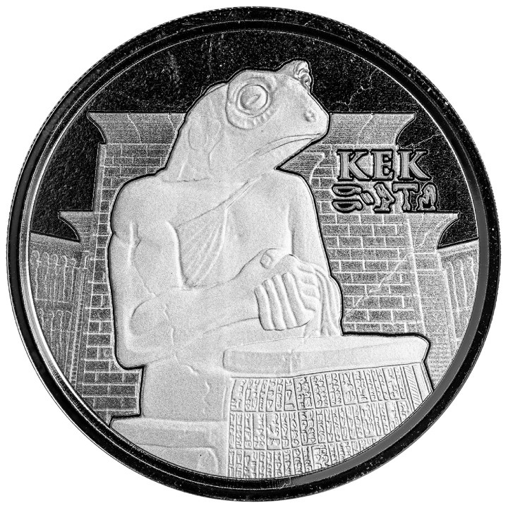 Czad: Egyptian Relic - Kek Frog God 1 oz Silver 2022 Proollike | Metal ...