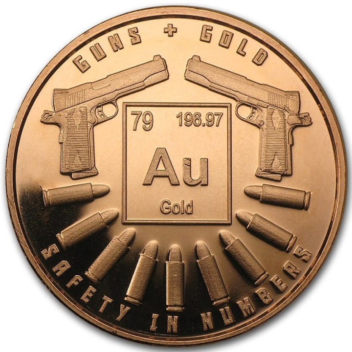 Gold & Guns 1 Ounce Copper | Metal Market Europe