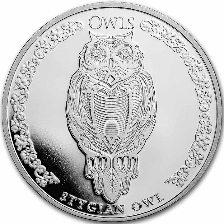 Czad: Owls - Stygian Owl 1 oz Silber 2024 Coin - www.metalmarket.eu