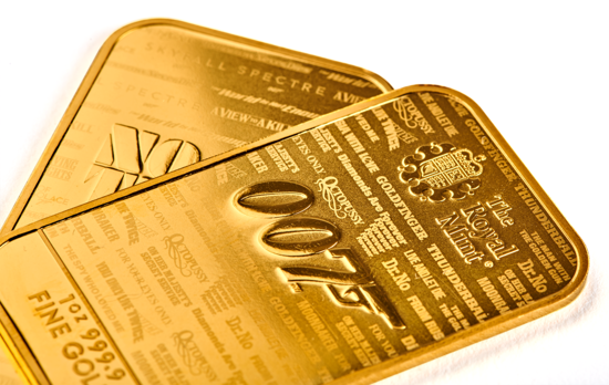 1 oz Gold Bar 007 James Bond | Metal Market Europe