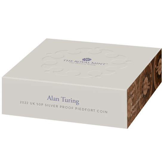 Alan Turing Silver 2022 Proof Piedfort Coin | Metal Market Europe