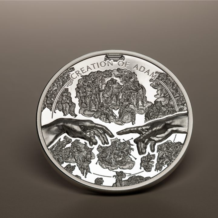 Cook Islands: X-Ray - Creation of Adam colored 1 oz Silver 2023 Proof ...