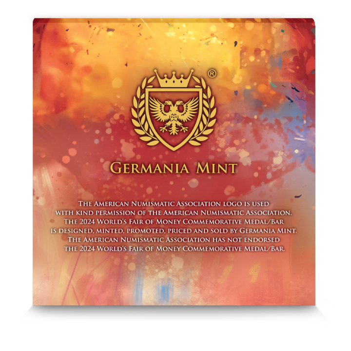 Germania Mint: Chicago ANA Edition coloured 2 oz Silver Bar 2024 ...