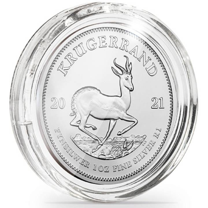Leuchtturm - ULTRA coin capsule Perfect Fit for Krugerrand/ Britannia 1 ...