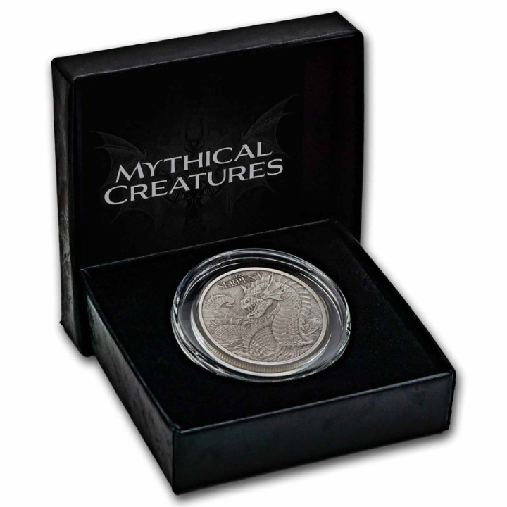 Niue: Mythical Creatures - Sea Serpent 1 oz Silver 2024 Antiqued Coin ...