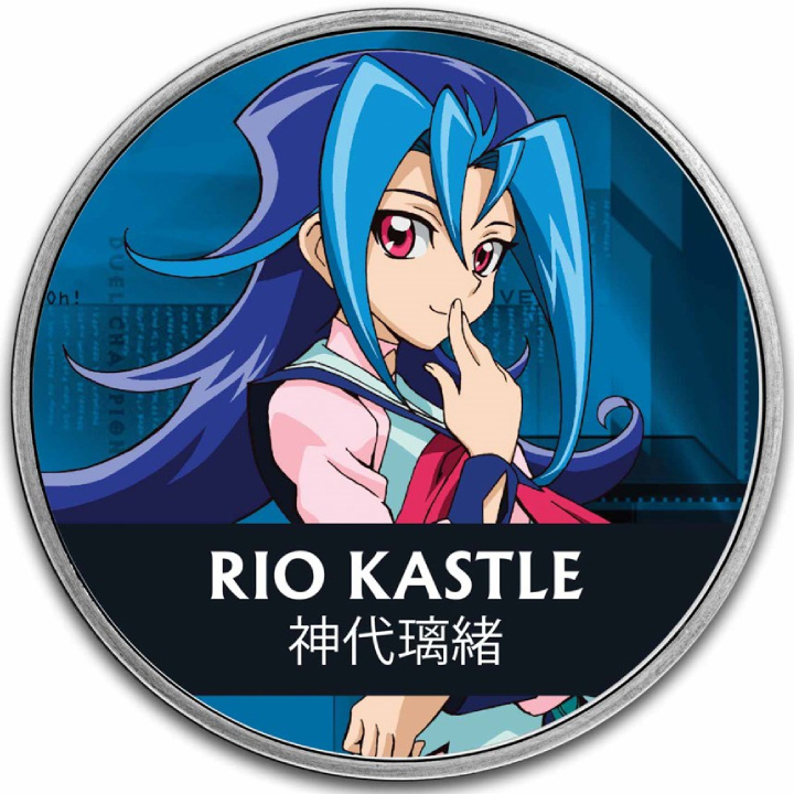 Niue: Yu-Gi-Oh! Rio Kastle coloured 1 oz Silver 2024 Slab | Metal ...
