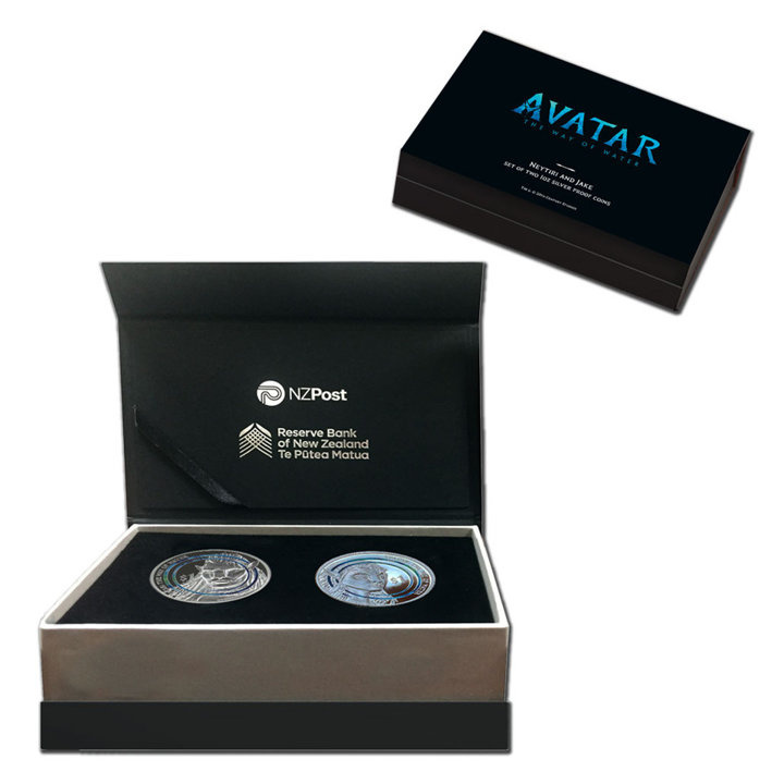 Set of 2 coins New Zealand: Avatar - The Way of Water 'Neytiri and Jake ...
