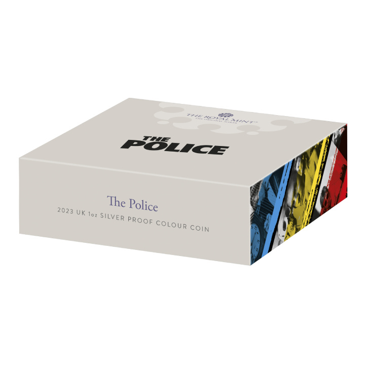 The Police colored 1 oz Silver 2023 Proof | Metal Market Europe