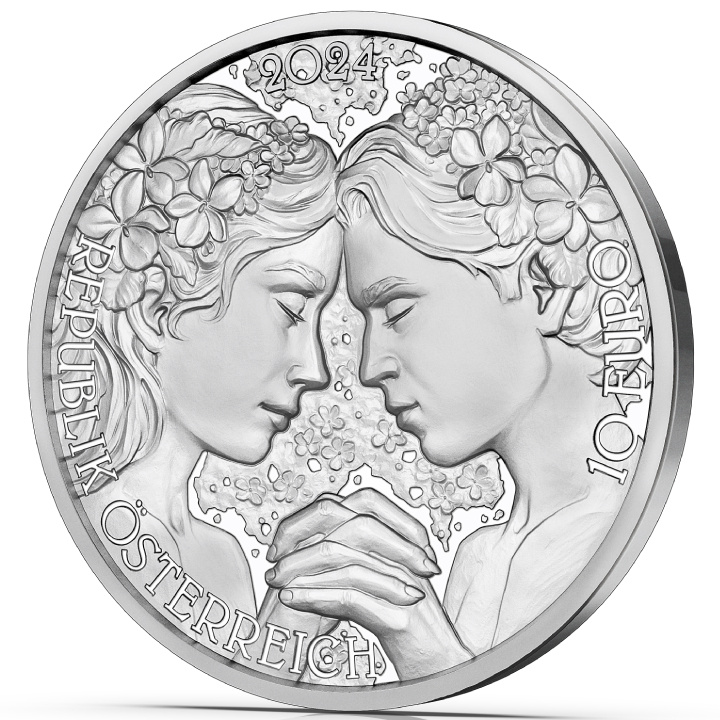 The Violet coloured 10 Euro Silver 2024 Proof Coin | Metal Market Europe