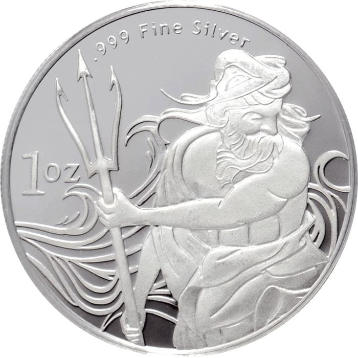 Trident 1 oz Silver Round | Metal Market Europe