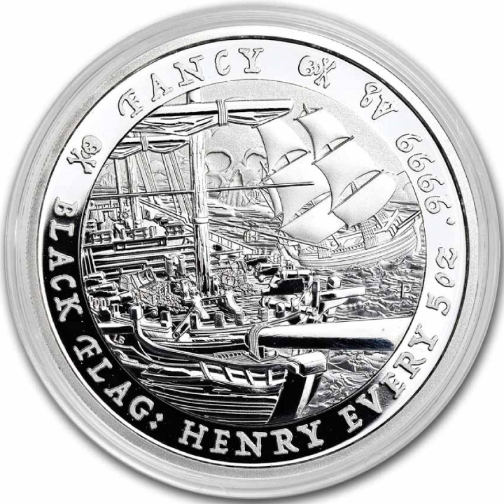 Tuvalu: Black Flag - The Fancy 5 oz Silver 2023 Coin | Metal Market Europe