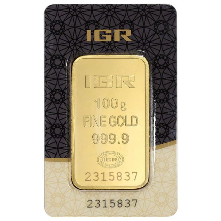 IGR 100 grams Gold Bar LBMA | Metal Market Europe