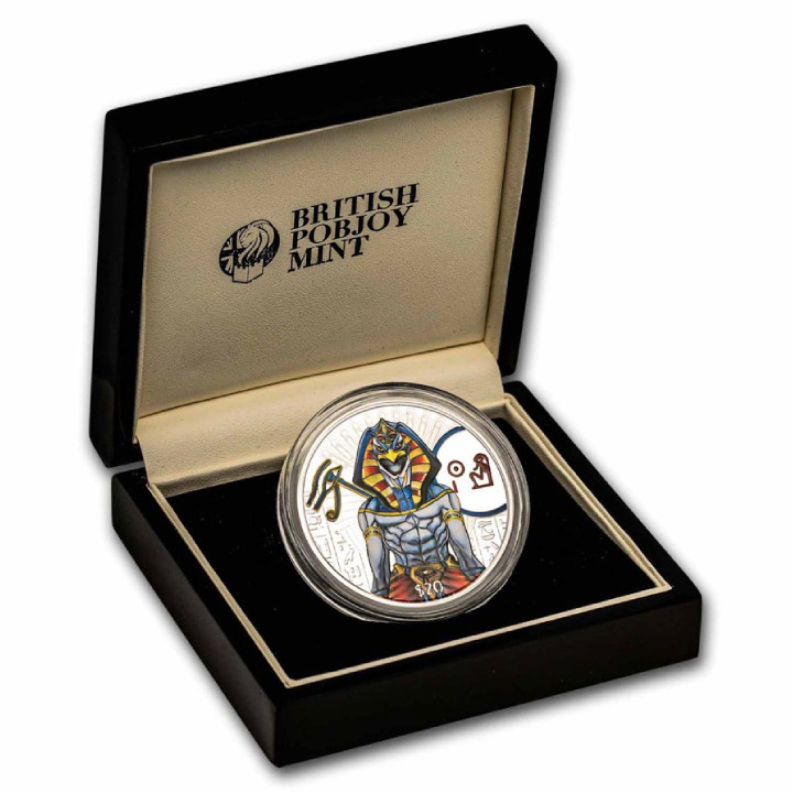 Sierra Leone: Egyptian Gods - Ra coloured 2 oz Silber 2023 Proof Coin ...