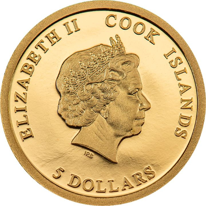 Cook Islands: In Memoriam Queen Elizabeth II 0,5 gram Gold 2022 Proof ...