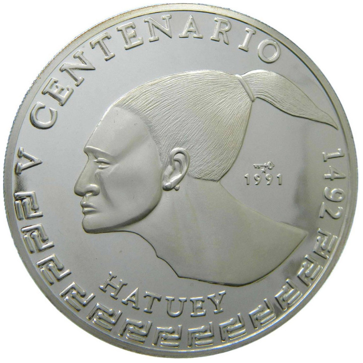 Cuba: Centenario Hatuey 5 oz Silver 1991 | Metal Market Europe