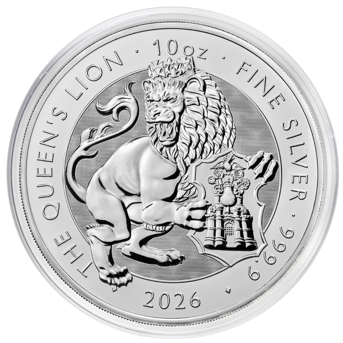The Royal Tudor Beasts: Queen's Lion 10 ounces Silver 2026 | Metal ...