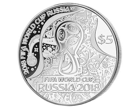 Oficiální logo 1 unce stříbra FIFA World Cup 2018 Proof | Metal Market ...