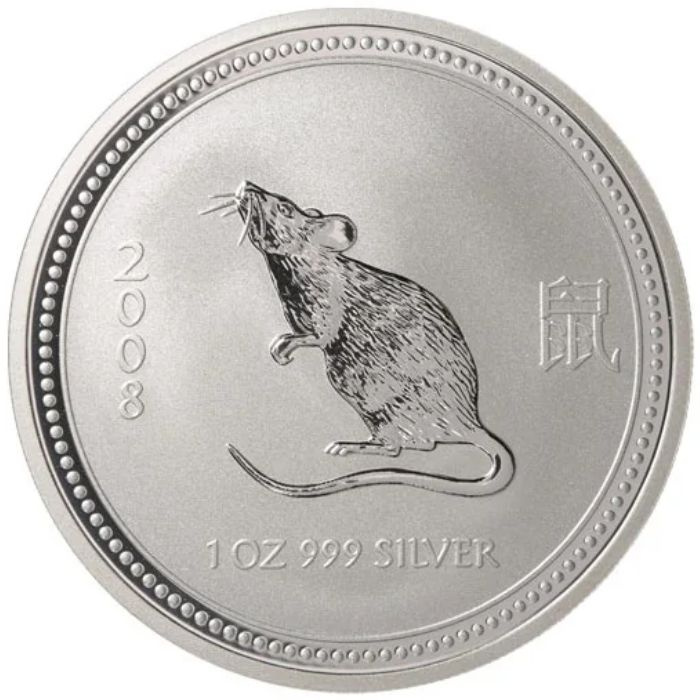 Lunar I: Year of the Mouse 1 oz Silver 2008 | Metal Market Europe