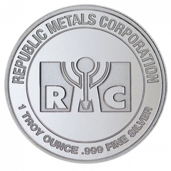 Republic Metals Corporation (RMC) 1 oz Silver Round | Metal Market Europe