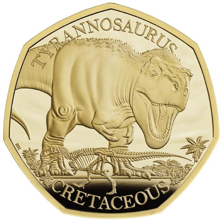 Dinosaurs: Iconic Specimens - Tyrannosaurus Rex 1/4 uncji Złota 2024 Proof | Metal Market Europe