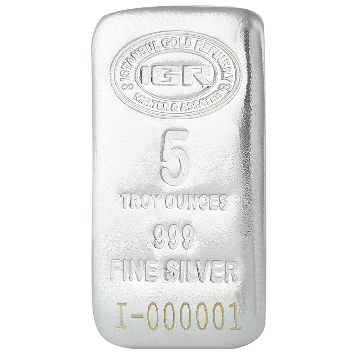 IGR 5 oz Silver Bar LBMA GD Refiner | Metal Market Europe