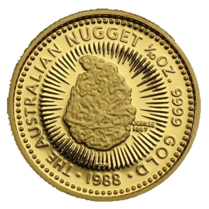 Perth Mint: Australian Nugget 1/10 oz Gold 1988 Proof | Metal Market Europe