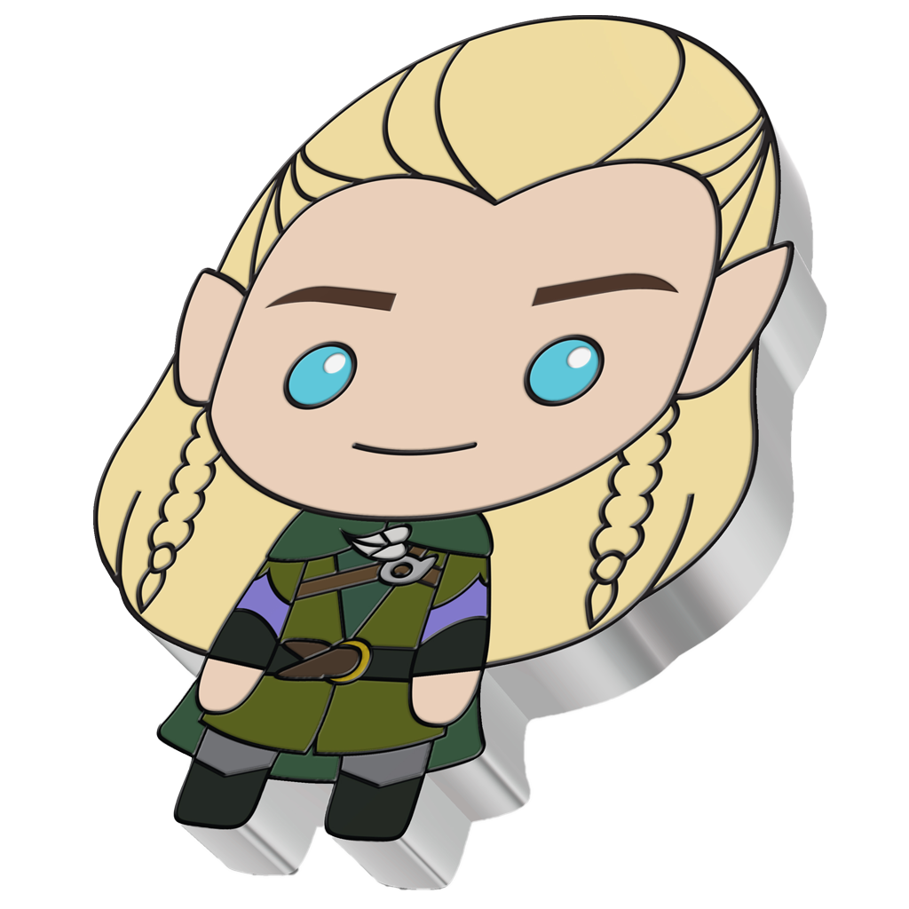 Niue: The Lord of the Rings – Legolas Chibi Coin, colorized, 1 oz ...