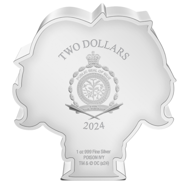 Niue: DC - Chibi 'Poison Ivy' coloured 1 oz Silver 2024 Proof Coin ...