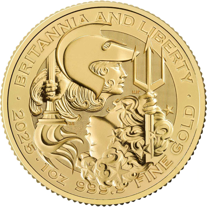 Britannia and Liberty 1 uncja Złota 2025 | Metal Market Europe
