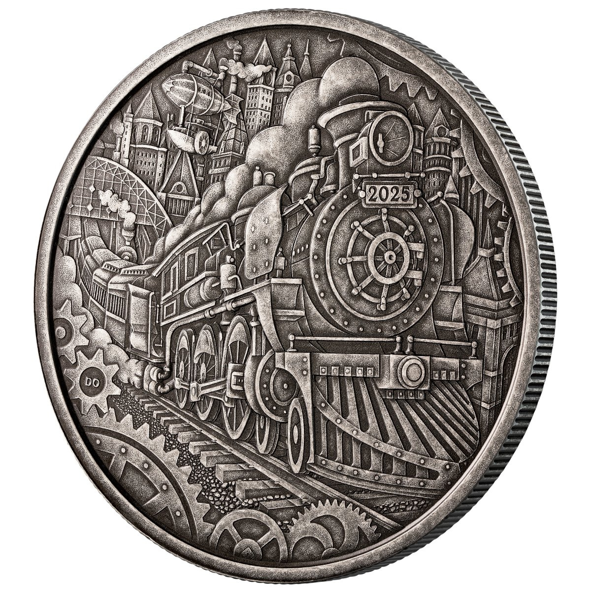Canada: A Whimsical Tale - Steam Locomotive 3 oz Silver 2025 Antiqued ...