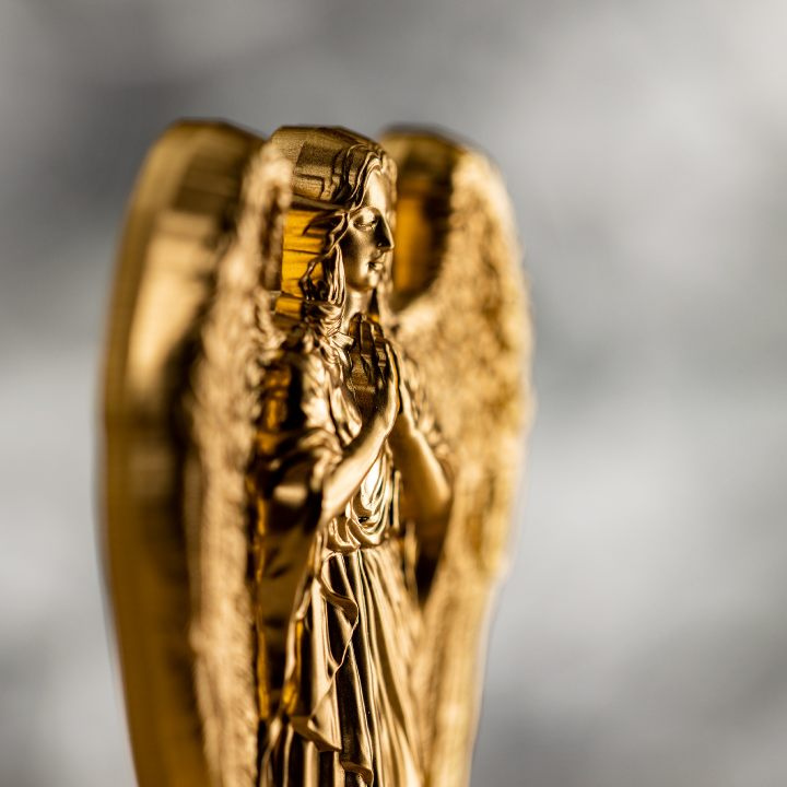 Cook Islands: Angel of Mercy 3 oz Silver 2023 Gilded Silk Ultra High ...