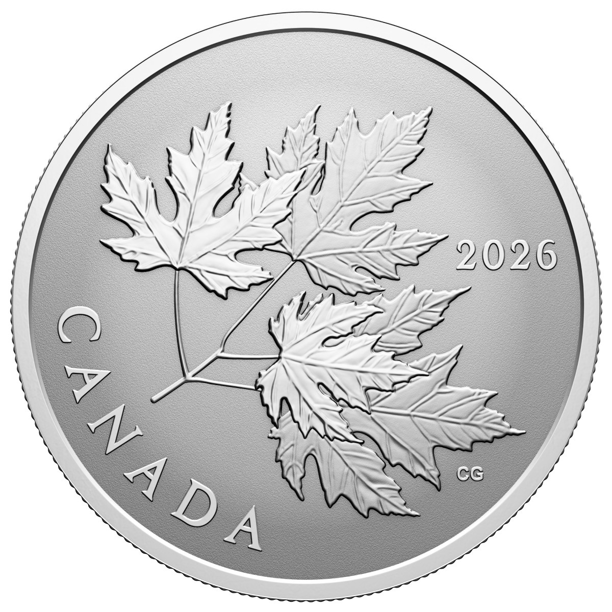 Kanadisches Maple Leaf „Gleaming Maple Leaf“ 10 $ Silber 2026 Reverse ...
