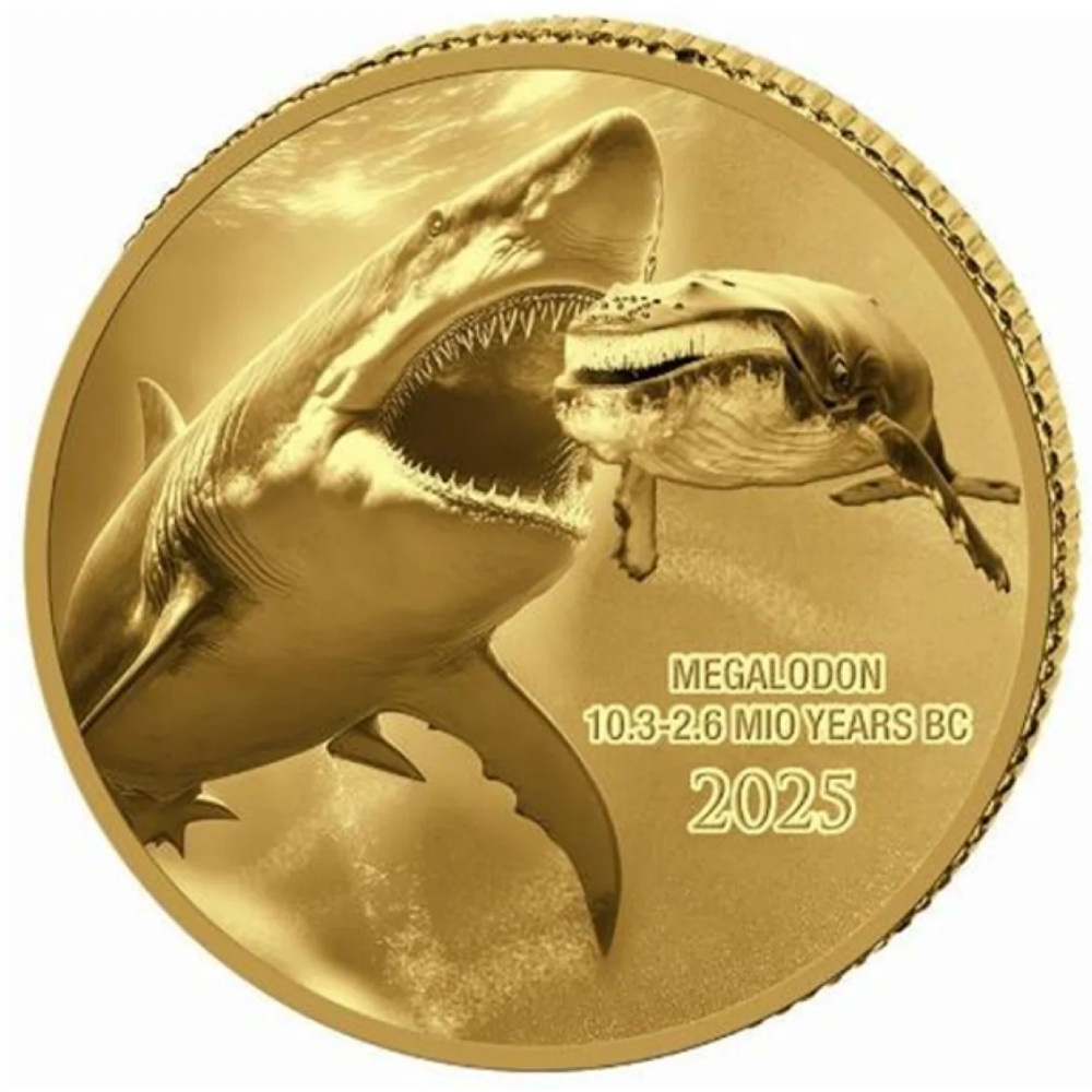 Congo: Prehistoric Life - Megalodon 0.5 grams Gold 2025 | Metal Market ...