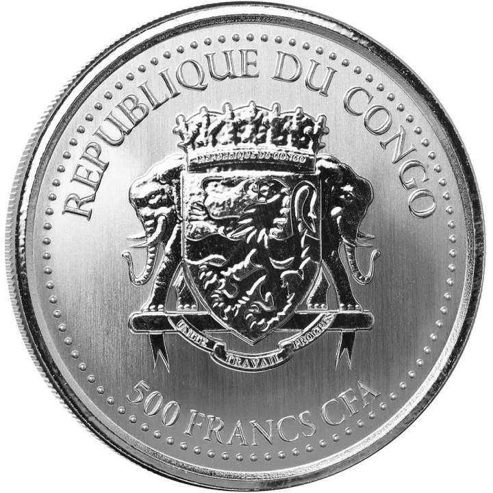 Congo: Silverback Gorilla 1 oz Silver 2023 | Metal Market Europe