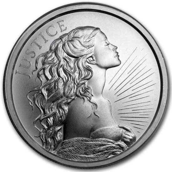 Justice 1 oz Silver Round 2020 | Metal Market Europe