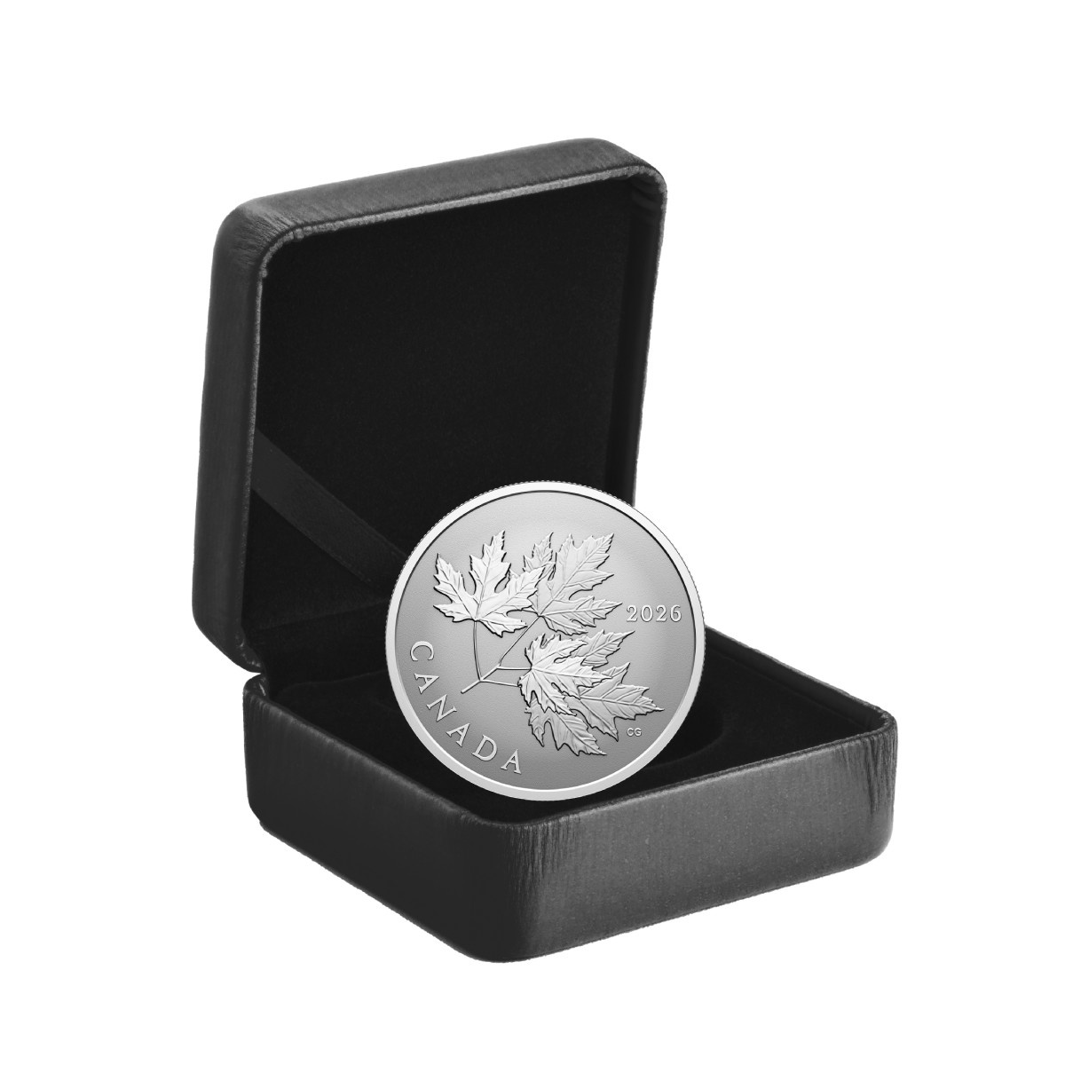 Kanadisches Maple Leaf „Gleaming Maple Leaf“ 10 $ Silber 2026 Reverse ...