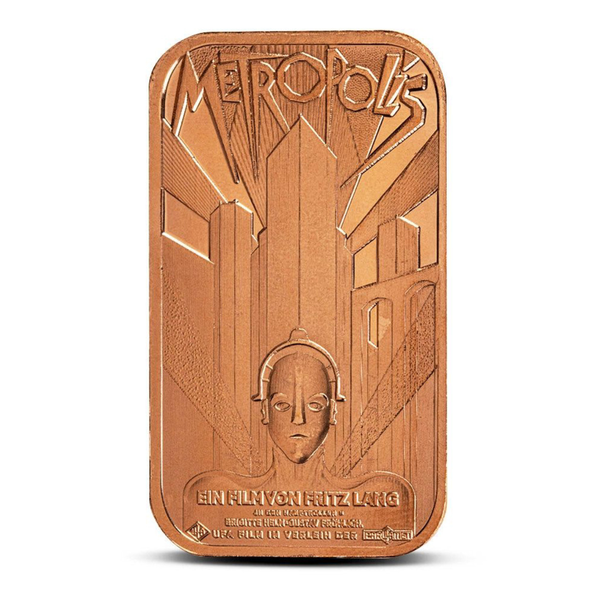 Lingote de cobre Metropolis 1 onza | Metal Market Europe