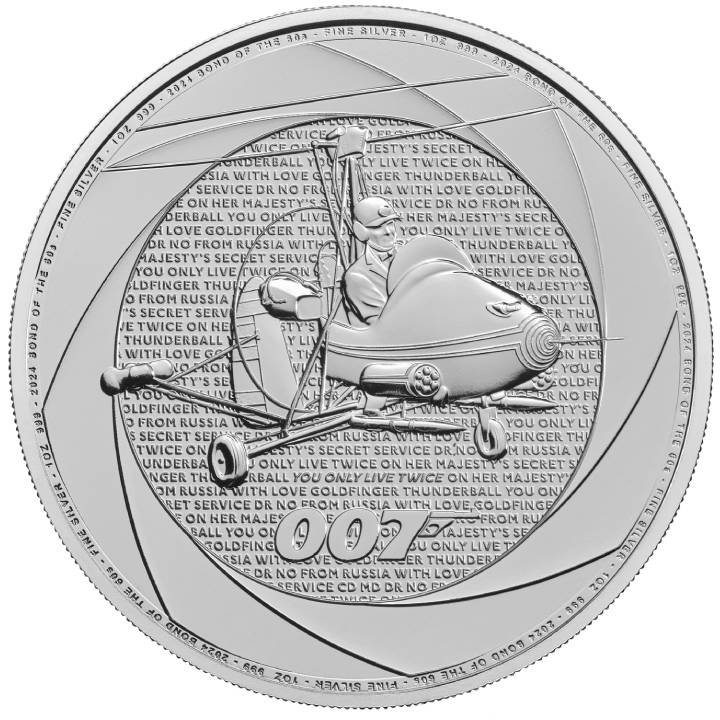 Six Decades of 007: Bond Films of the 60s 1 oz Silber 2024 | Metal Market Europe