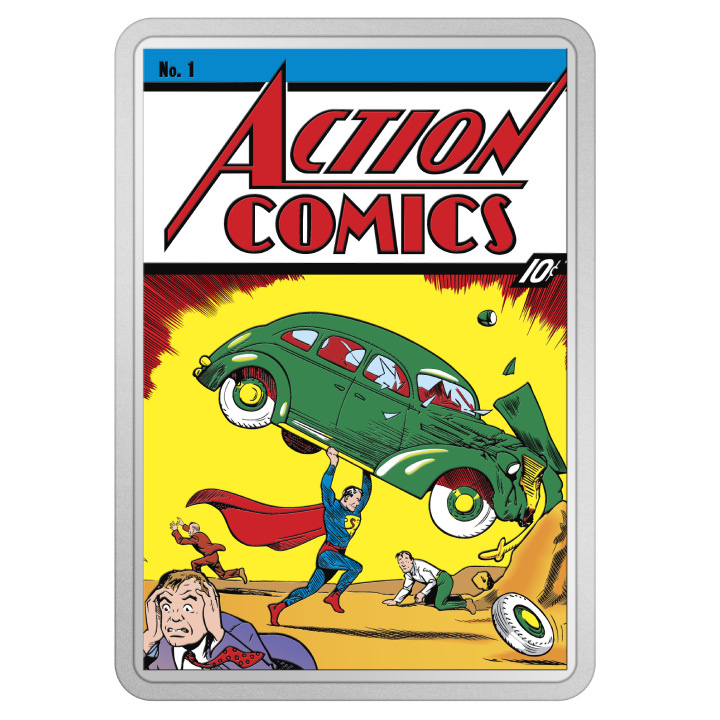 Niue: DC Comix - Action Comics coloured 2 oz Silver 2023 Proof | Metal ...