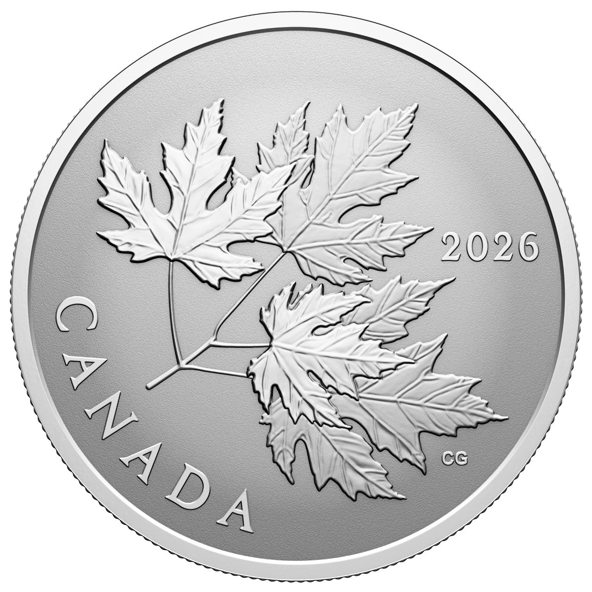 Canadian Maple Leaf “Gleaming Maple Leaf” $10 Silver 2026 Reverse Proof ...