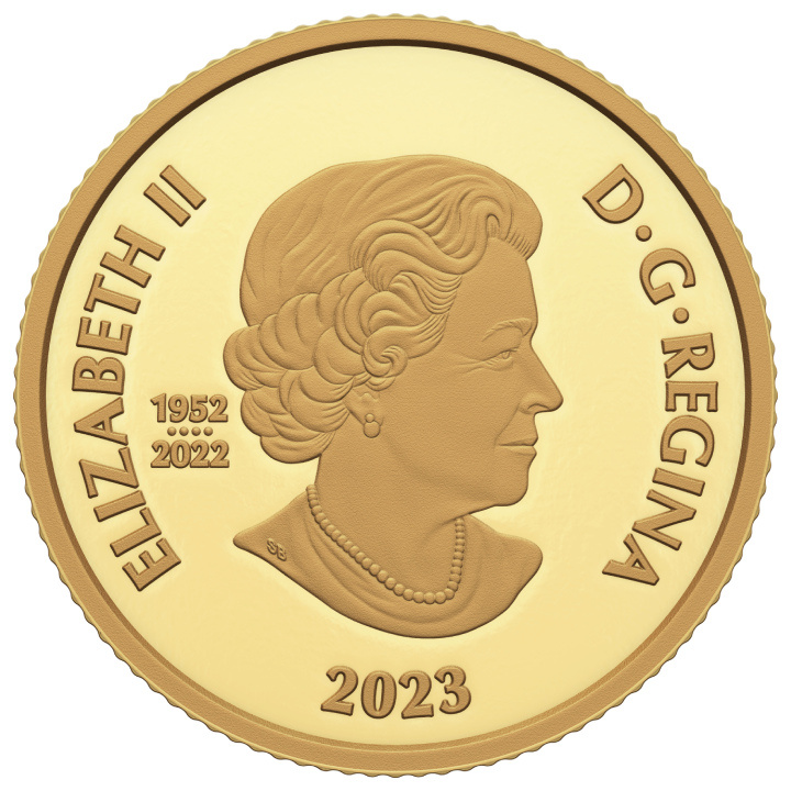 Canada: Su Majestad el Rey Carlos III's Royal Cypher $10 Złoto 2023 ...