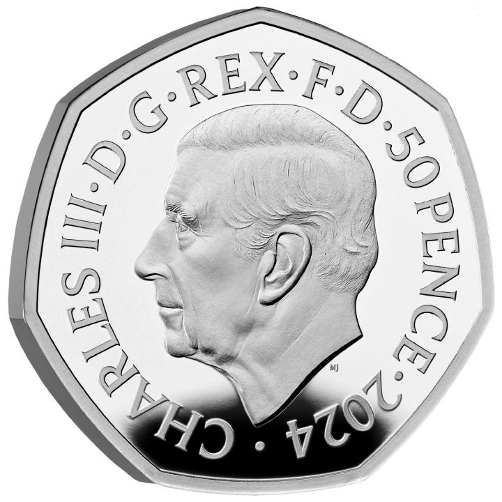 Dinosaurios: Iconic Specimens - Tyrannosaurus Rex coloured 50p Plata ...